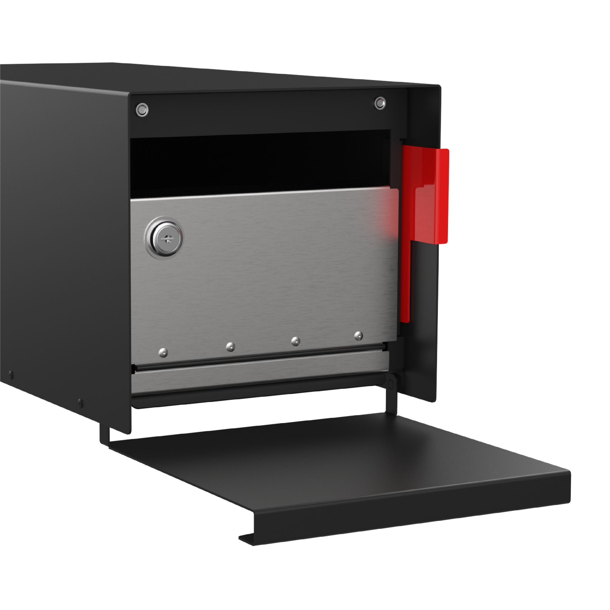 Thompson Flat Top Modern Style Mailbox – Olio Home.